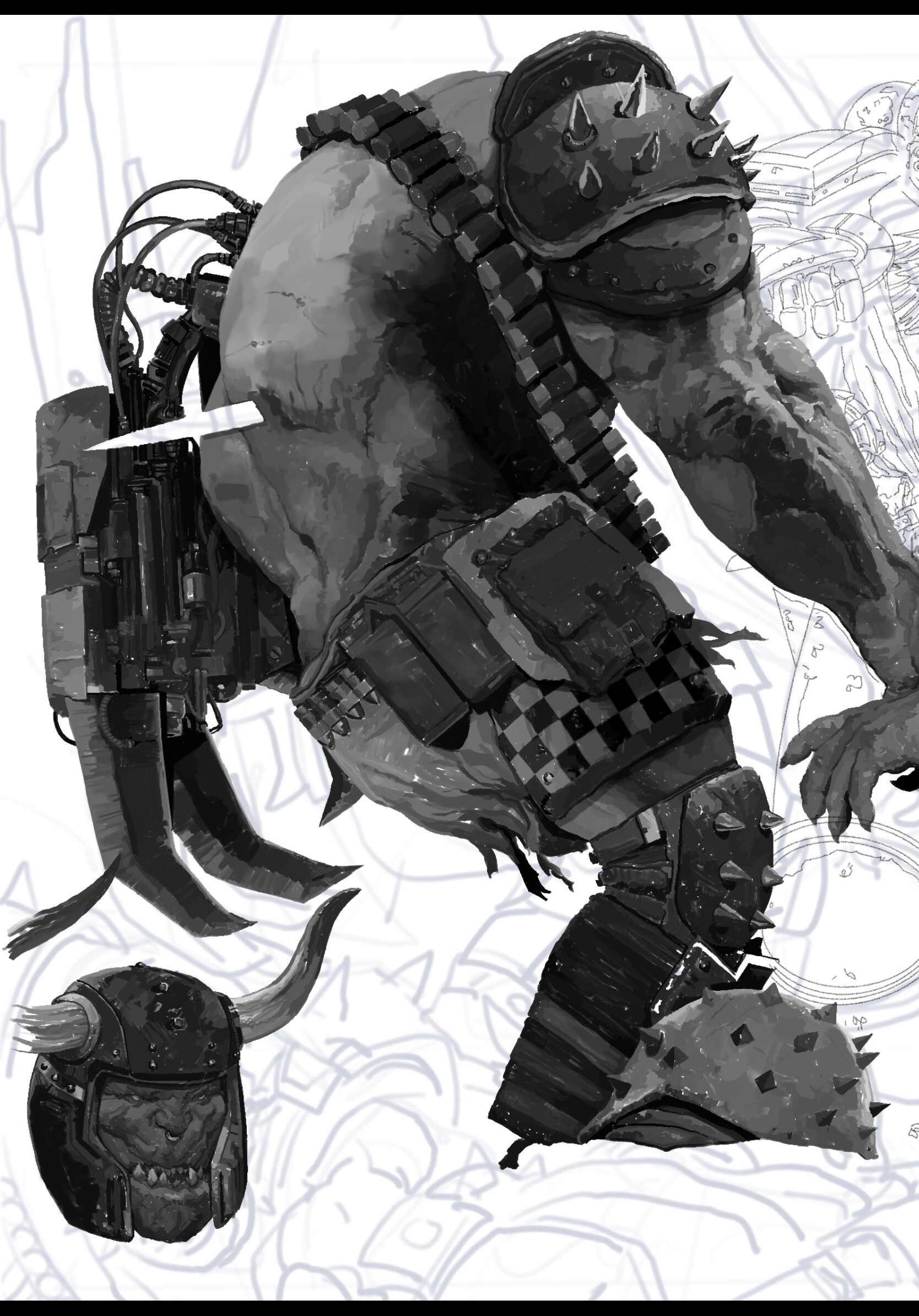 Daniel Irwin - Battle Scene (Lamenters Chapter Space Marines vs Goff ...