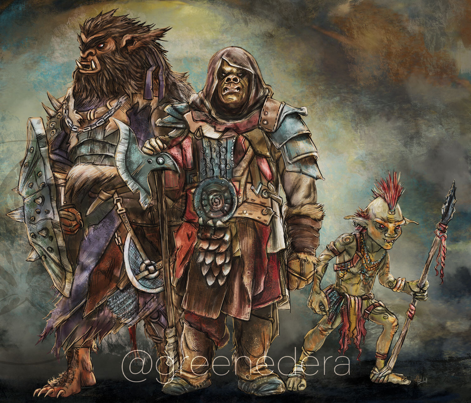 Elena "Greenedera" Zambelli - Dragonlance Nexus sketches