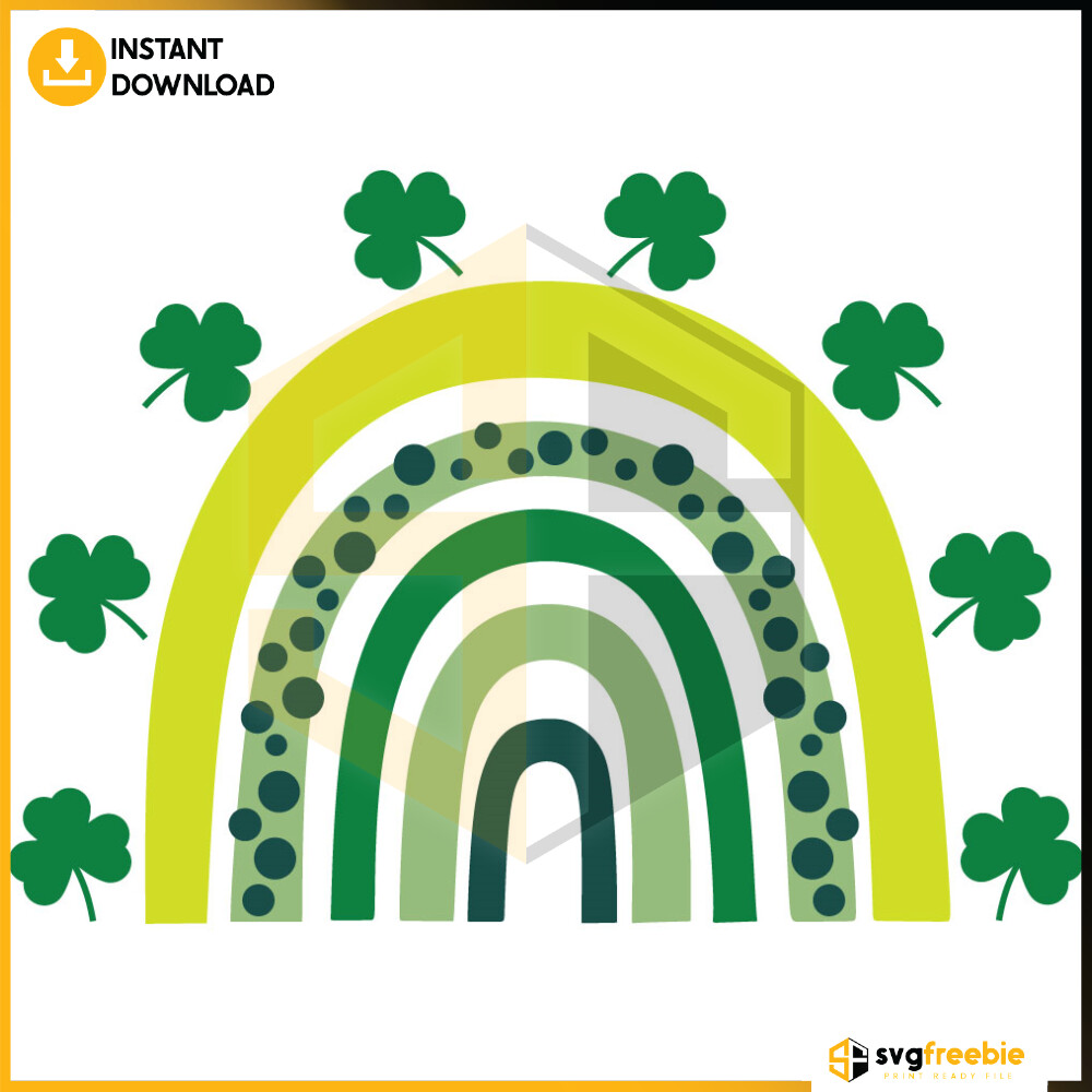 ArtStation - Rainbow St Patricks Day Free Svg, St. Patricks Day Svg