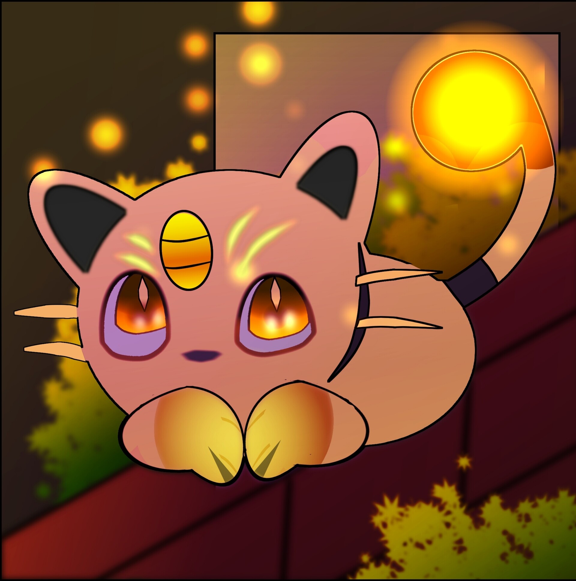 ArtStation - Meowth fanart by me