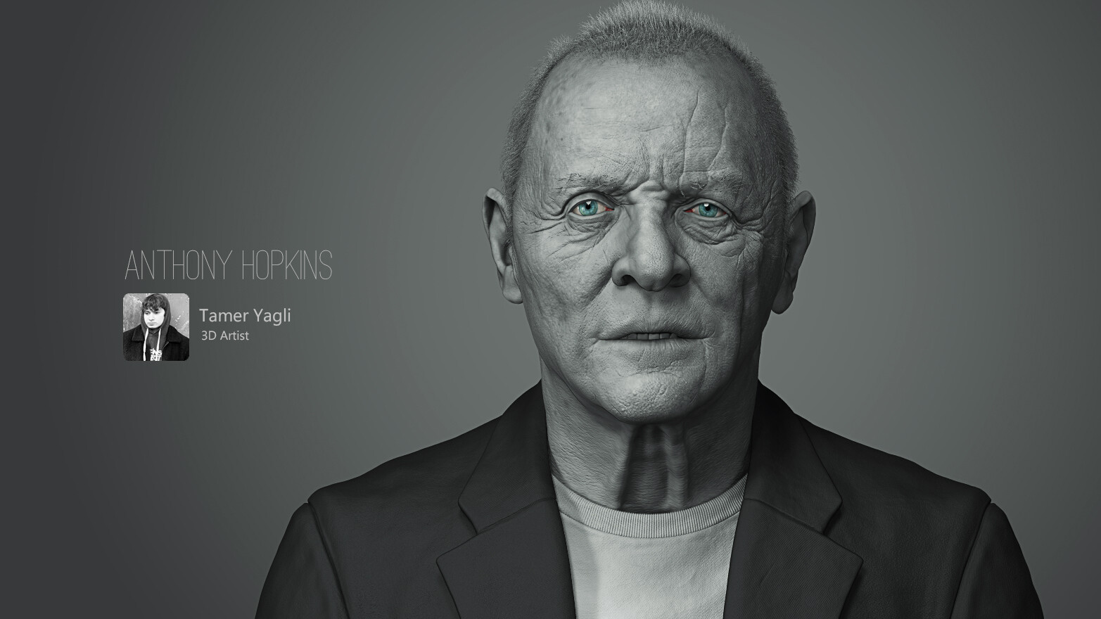 ArtStation - Anthony Hopkins Likeness Sculpt