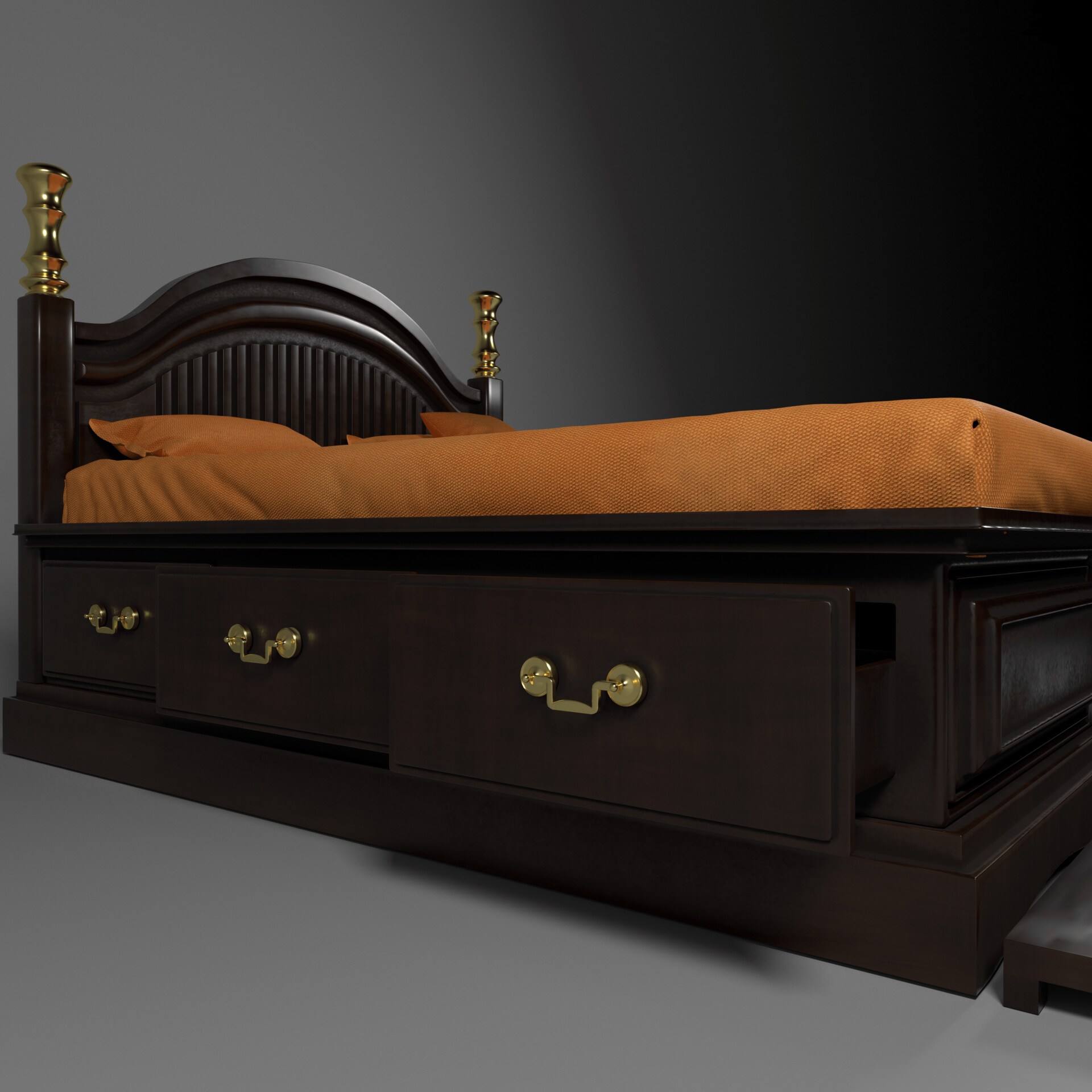 ArtStation - VICTORIAN BED