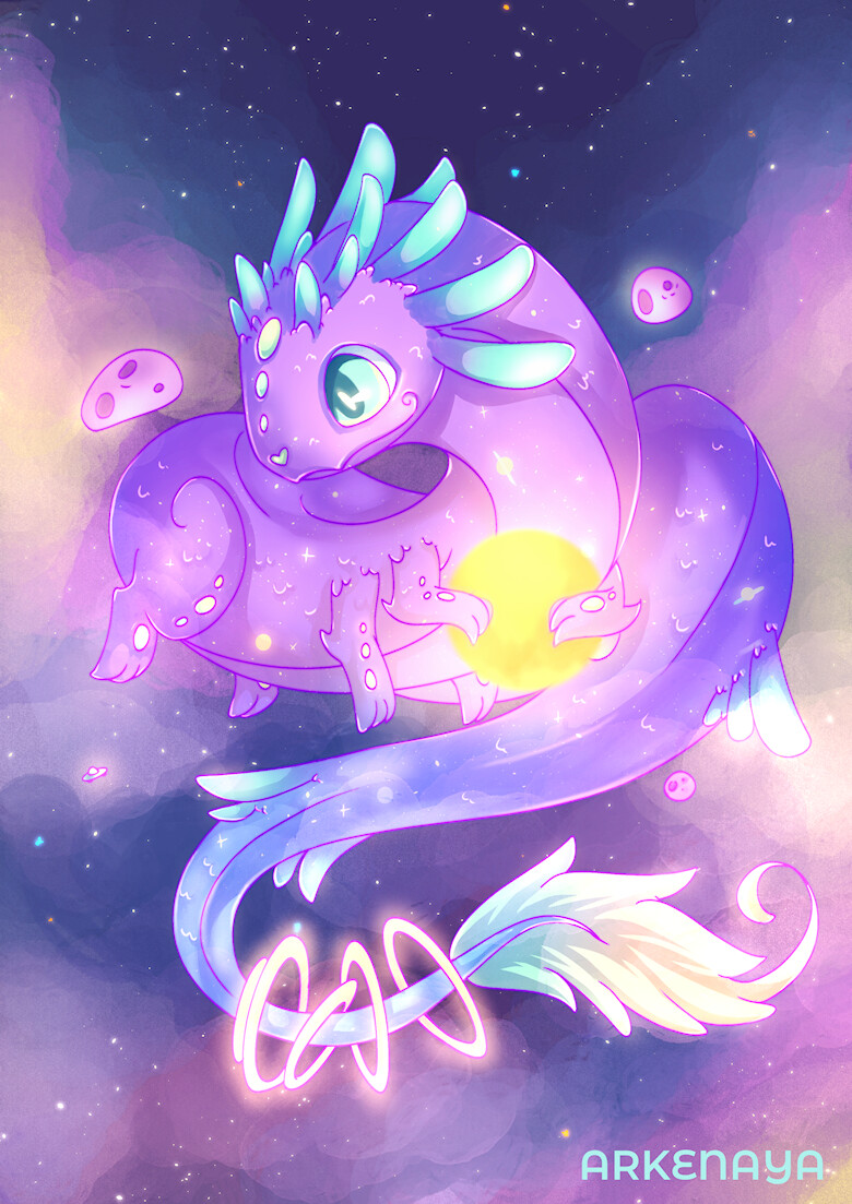 how to draw a dragon galaxy