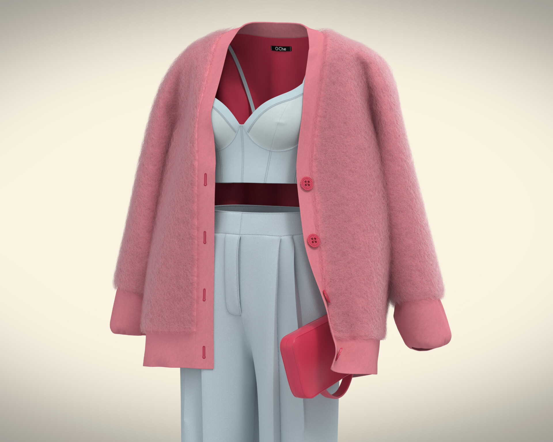 ArtStation - Fluffy pullover and suit