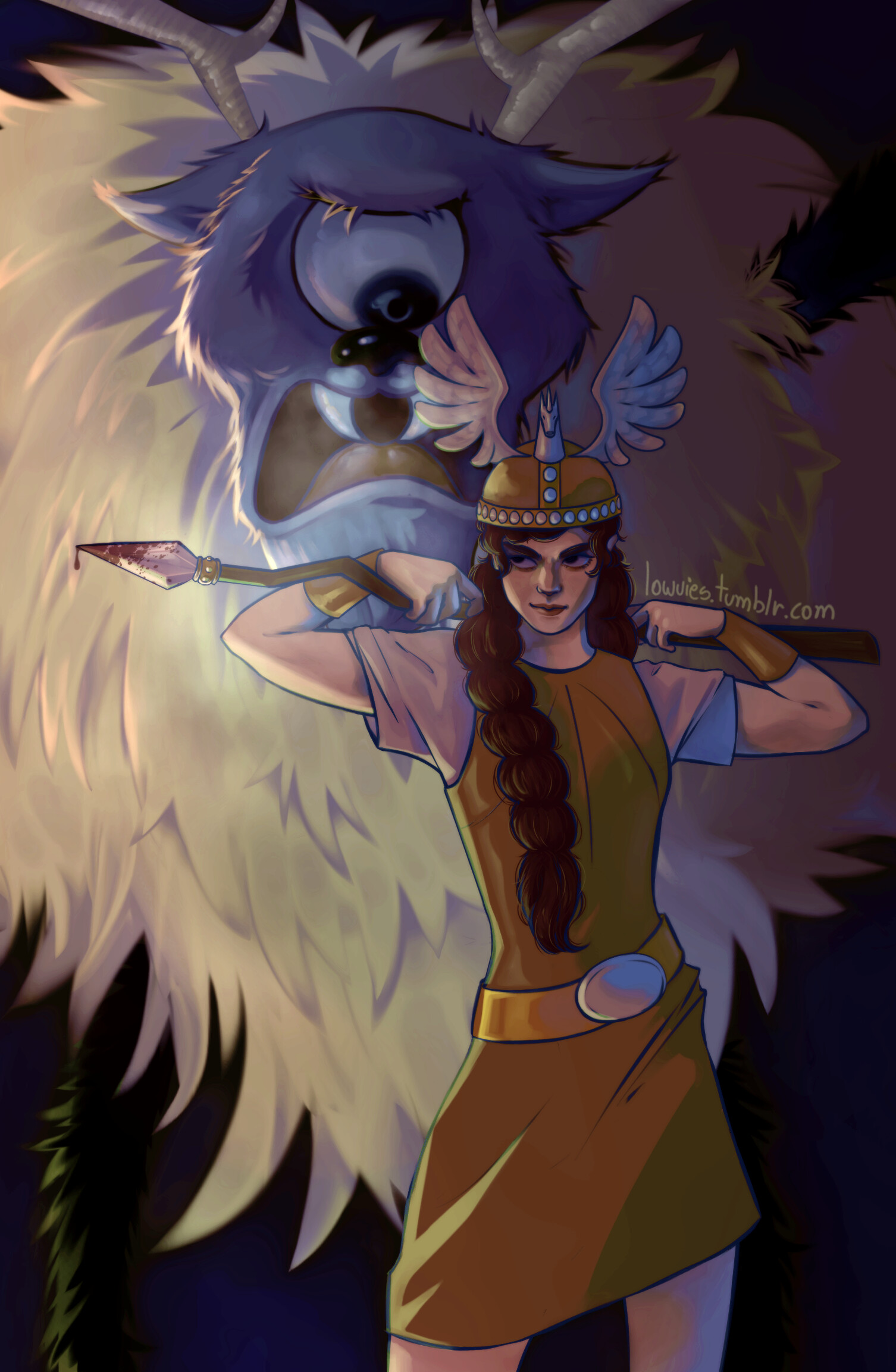 ArtStation - Wigfrid the hönörable warriör!