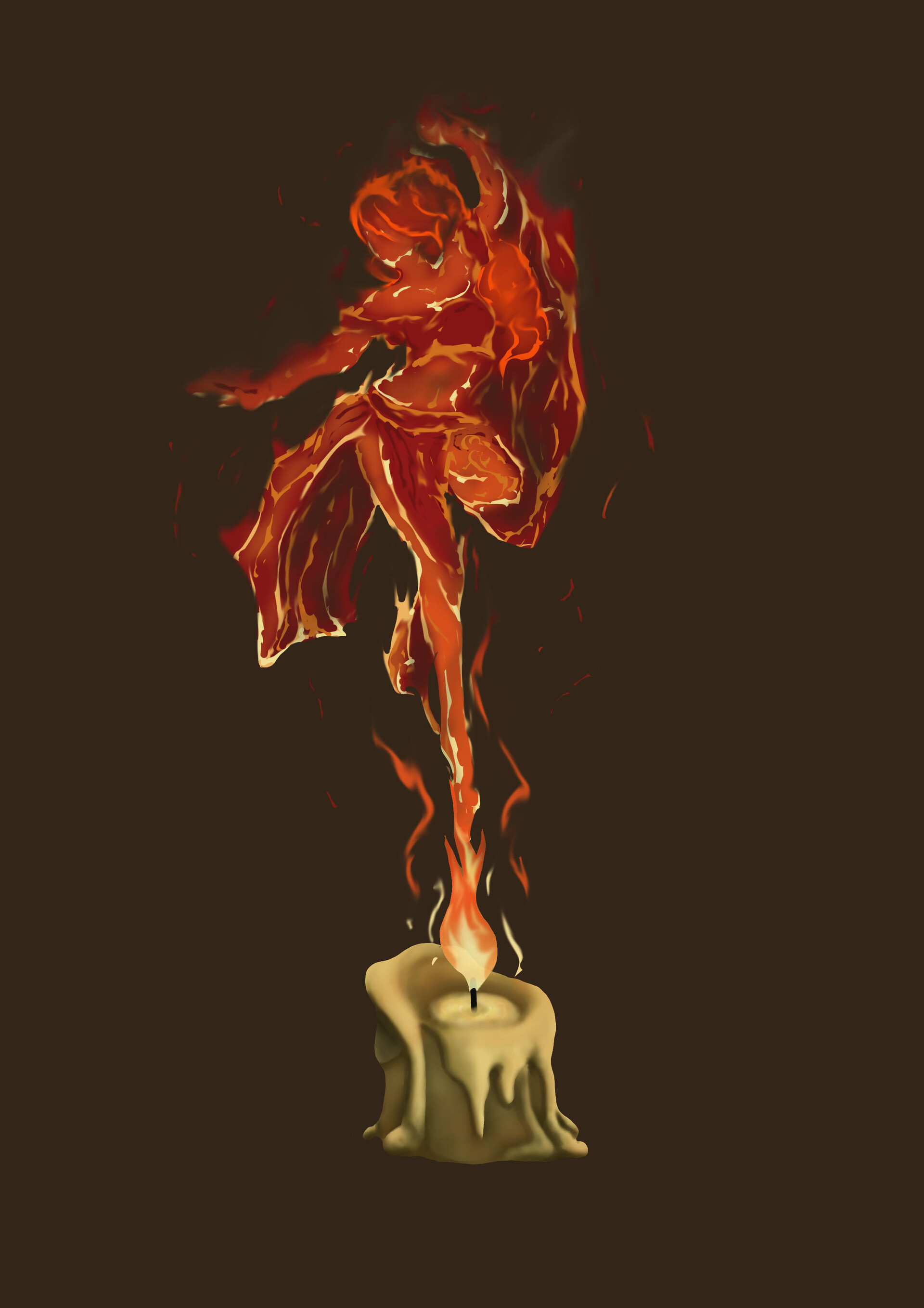 ArtStation - Dance of flames