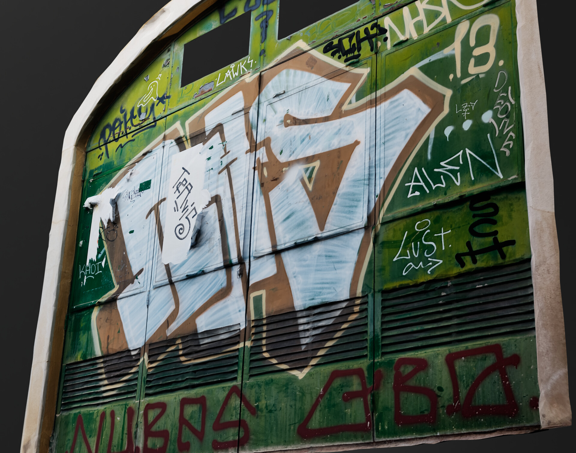 ArtStation - Gate with Graffiti Photogrammetry