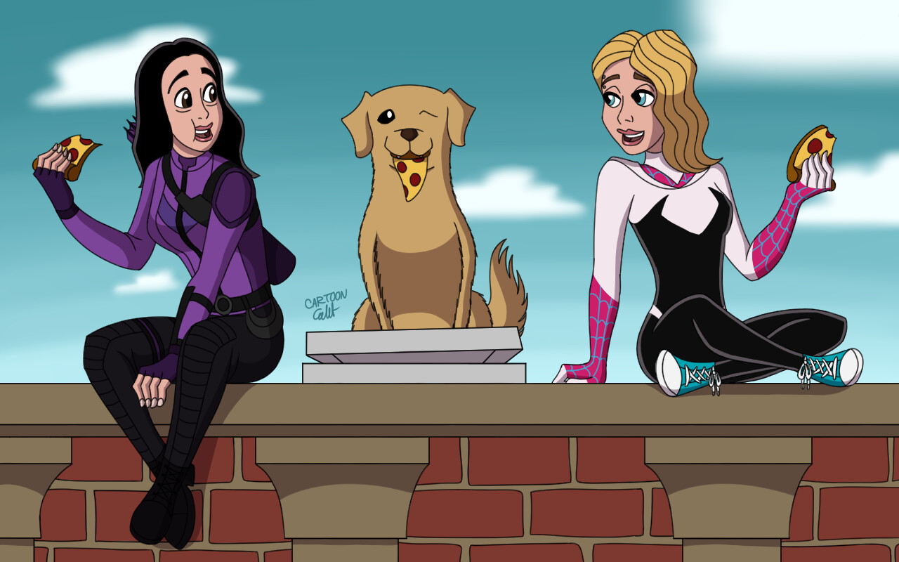 Kate Bishop and Gwen Stacy by Caleb F. Smith — ProUser.Me