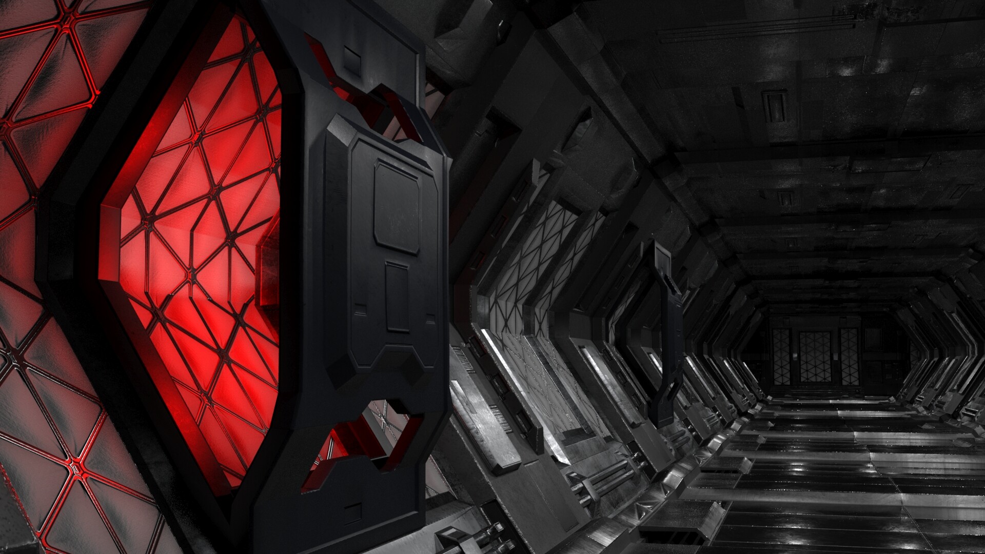 ArtStation - Sci Fi wall