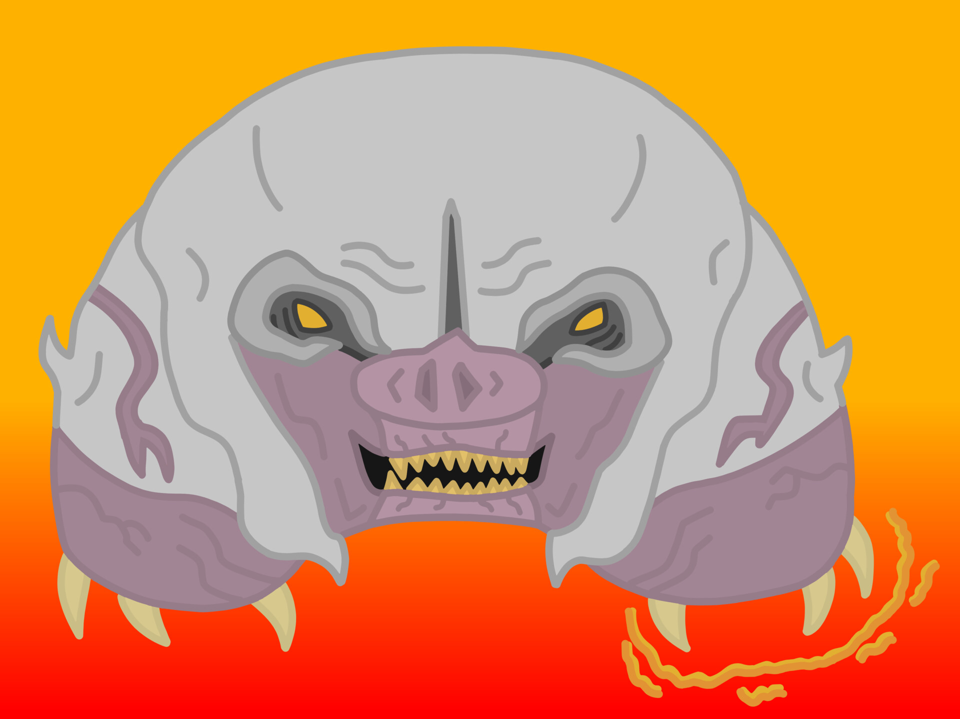 ArtStation - Pipsam - Doom Eternal: Pig Hellknight