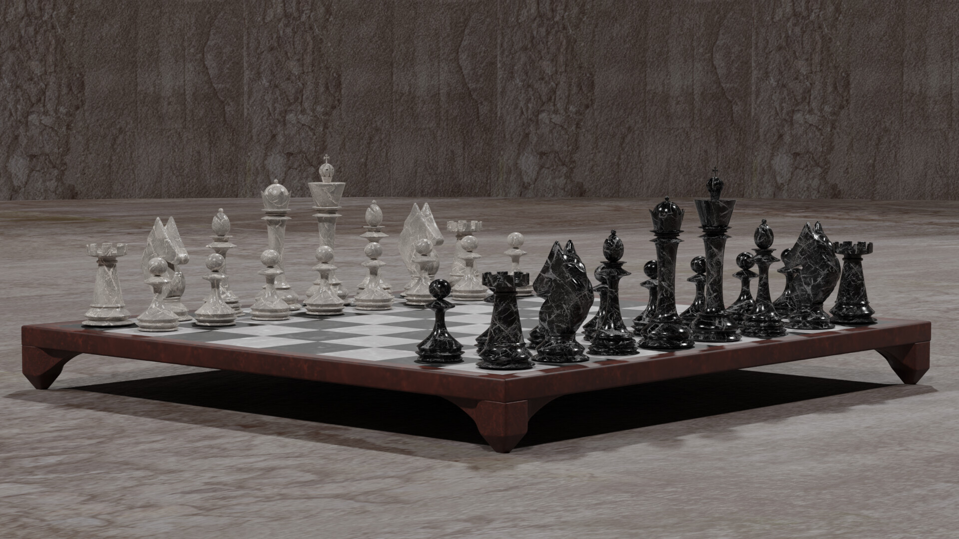 ArtStation - Marble Chess Set