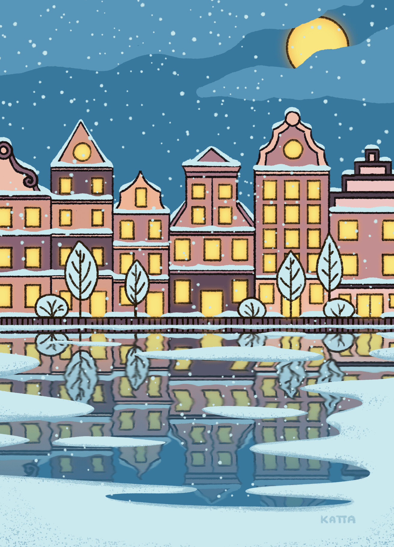 ArtStation - winter postcard