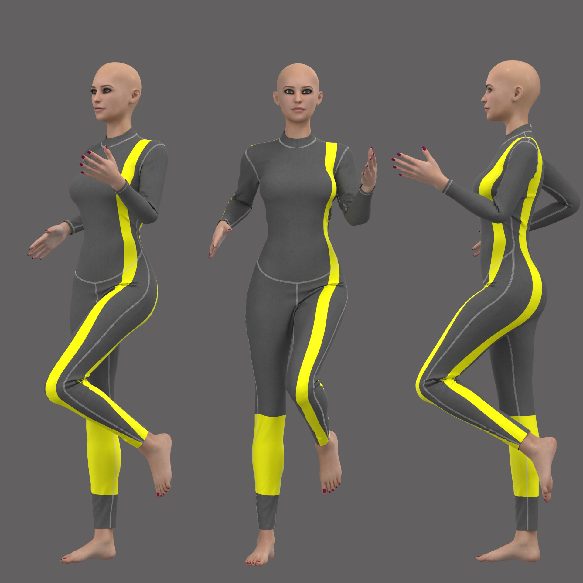 ArtStation - Running Jumpsuit | clo3d | marvelous designer