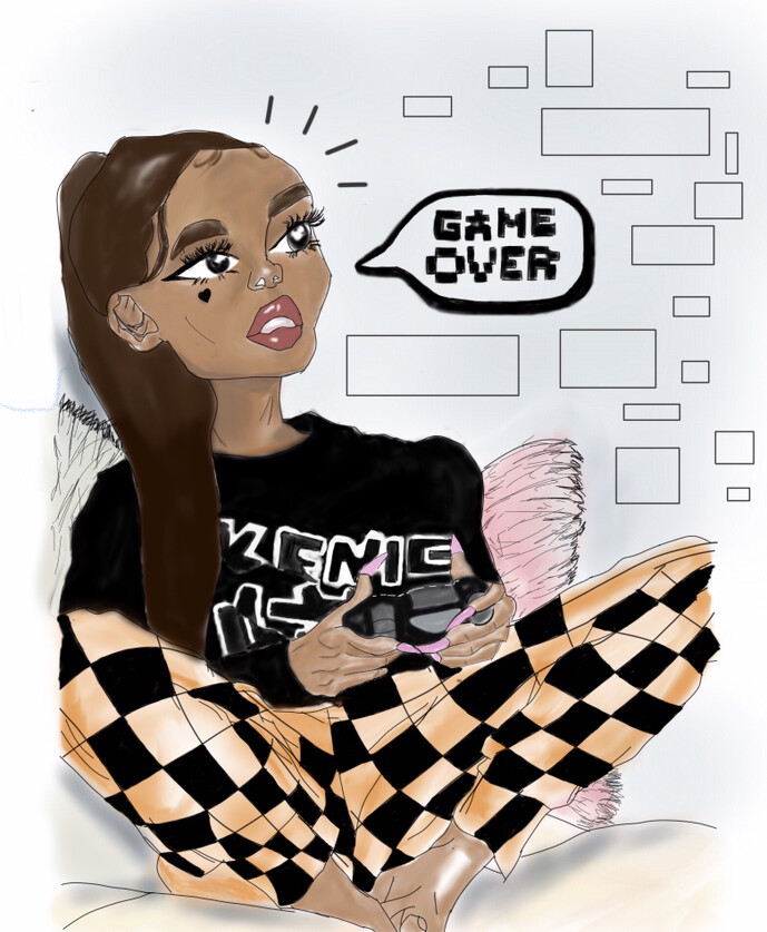 ArtStation - Gamer girl