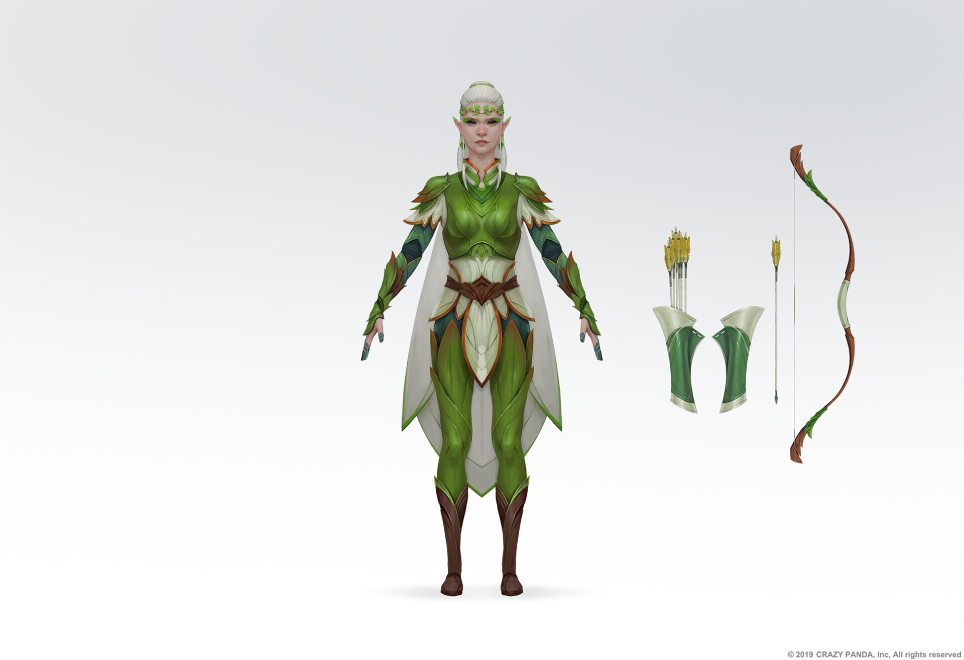 ArtStation - Elf archer female_concept art
