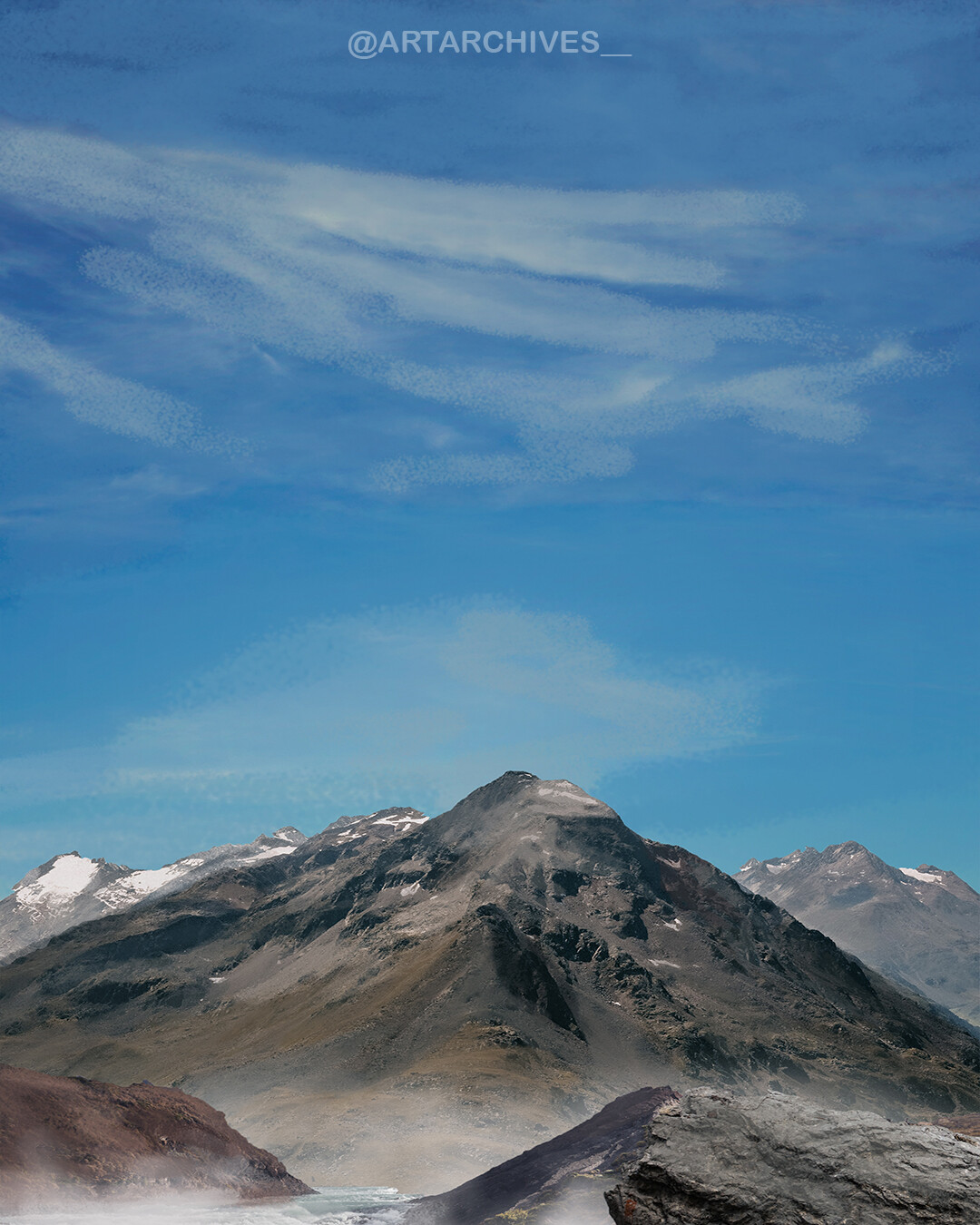 ArtStation - Painted Mountains