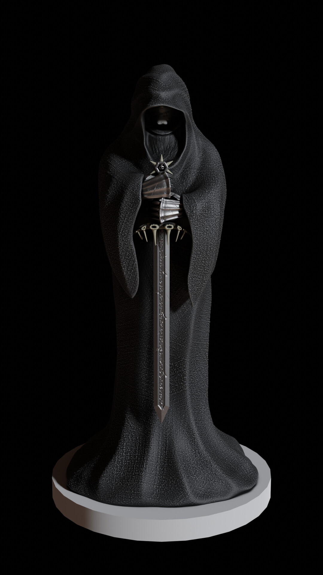 Cloaked Figure Statue