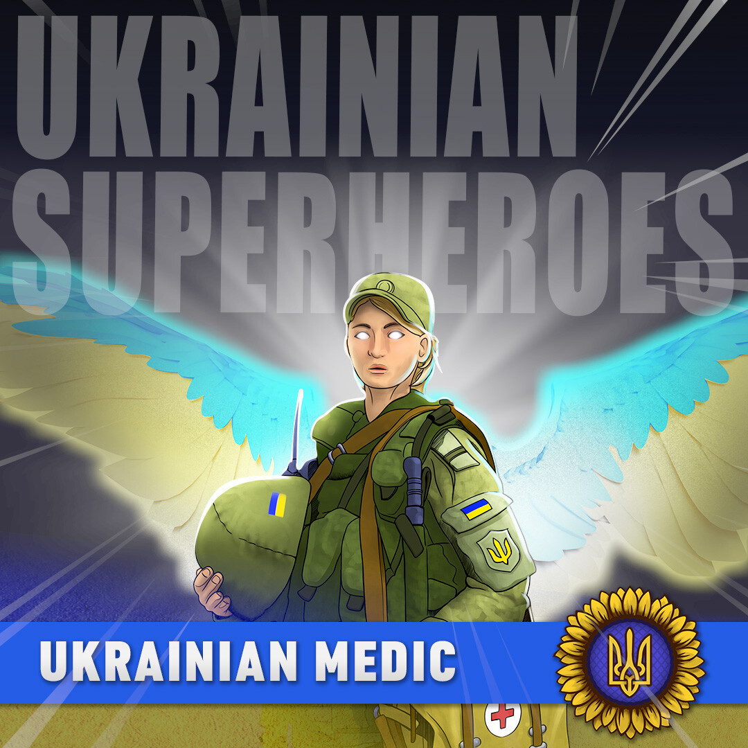 ArtStation - Ukrainian Medic (UA Superheroes)