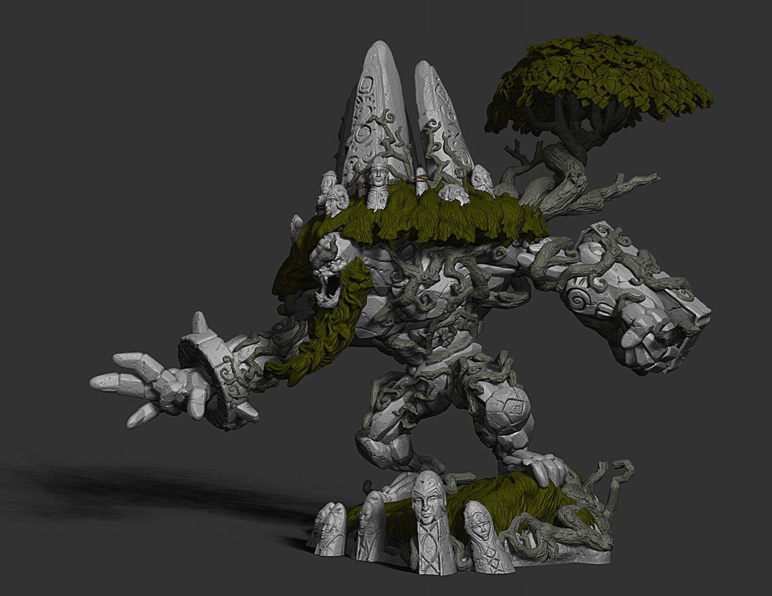 Henning Doose - Elder Forest Elemental Miniature for Archvillain Games ...