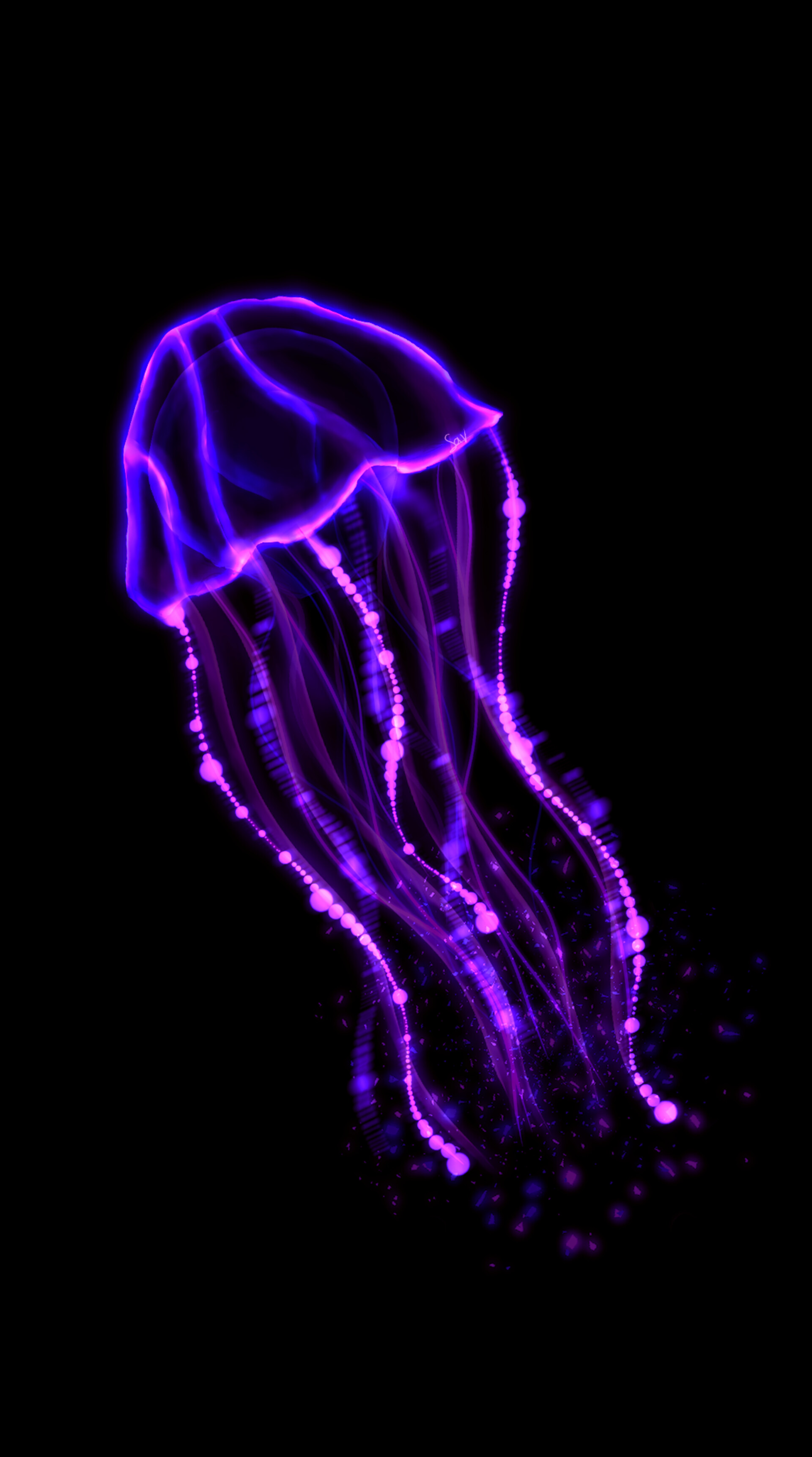 purple jellyfish wallpaper 4k