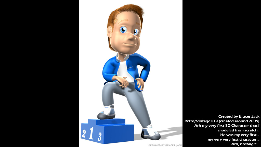 ArtStation - Retro CGI, Vintage CGI, Vintage 3D Character