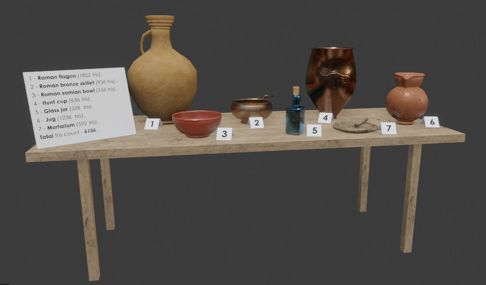 ArtStation - Roman household items