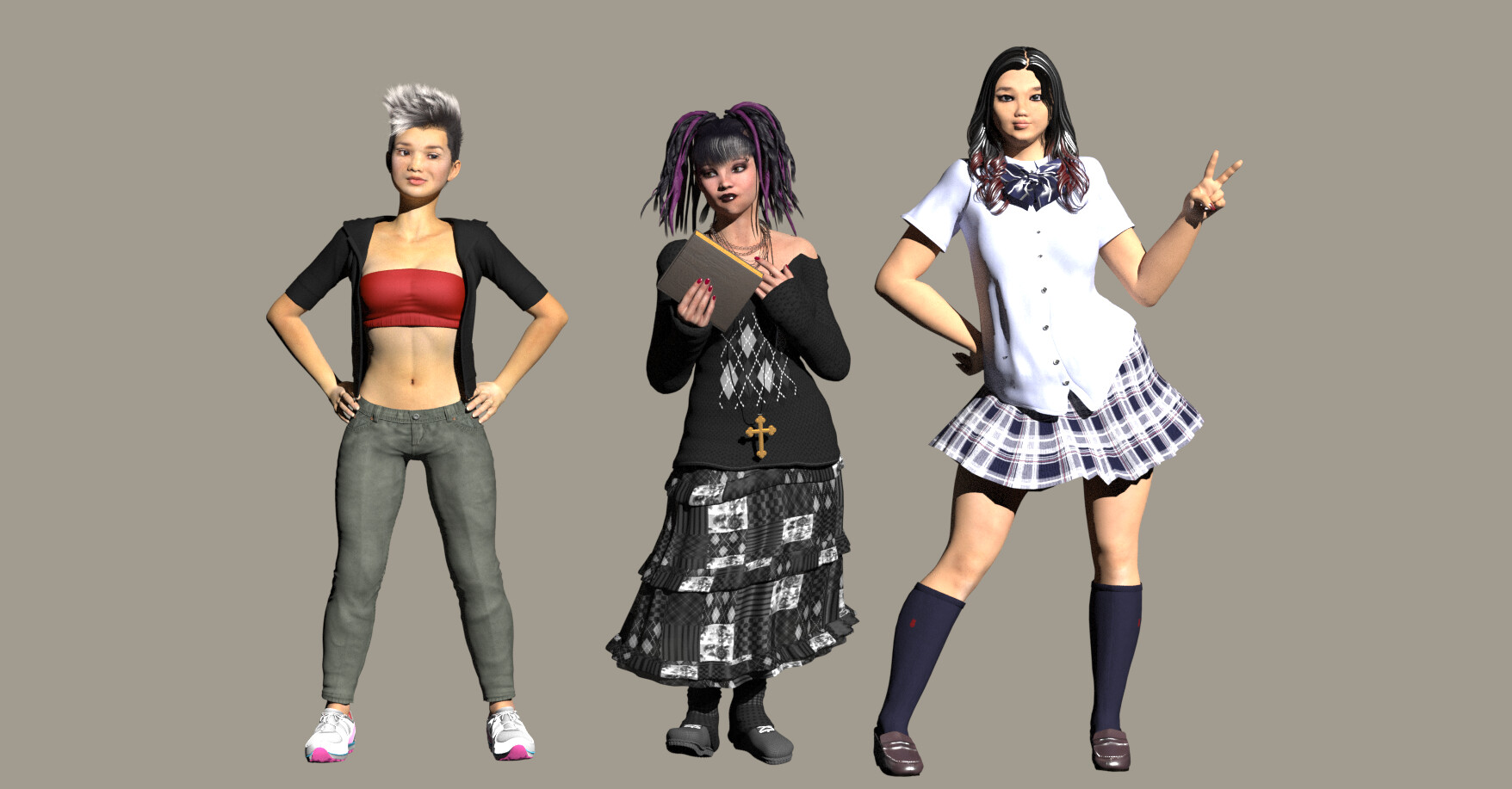 ArtStation - Character Lineup 2 Work in Progress