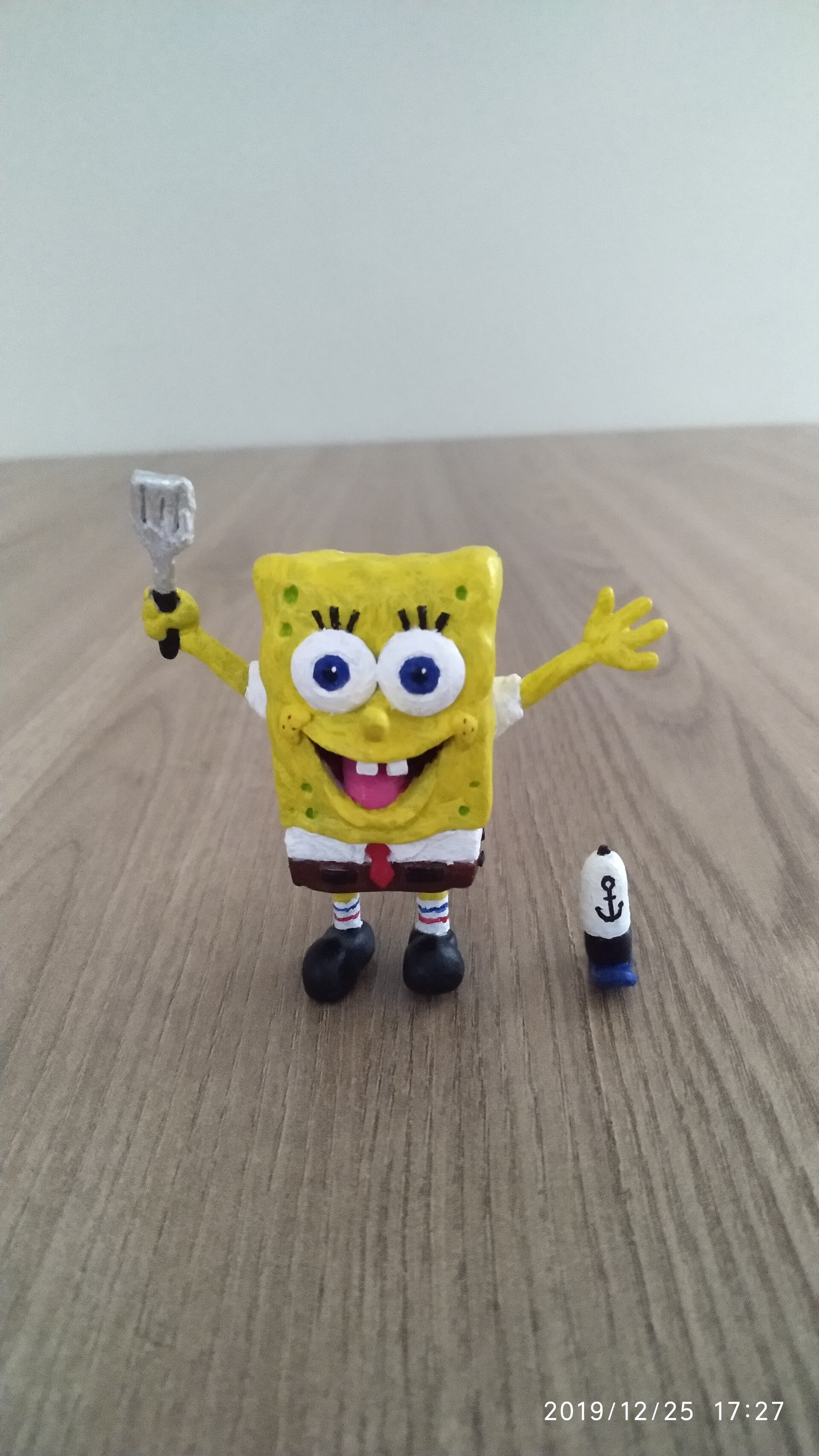 Clay Them All - Polymer Clay Spongebob Squarepants Figure Clay Them All - Polymer Clay Spongebob Squarepants Figure