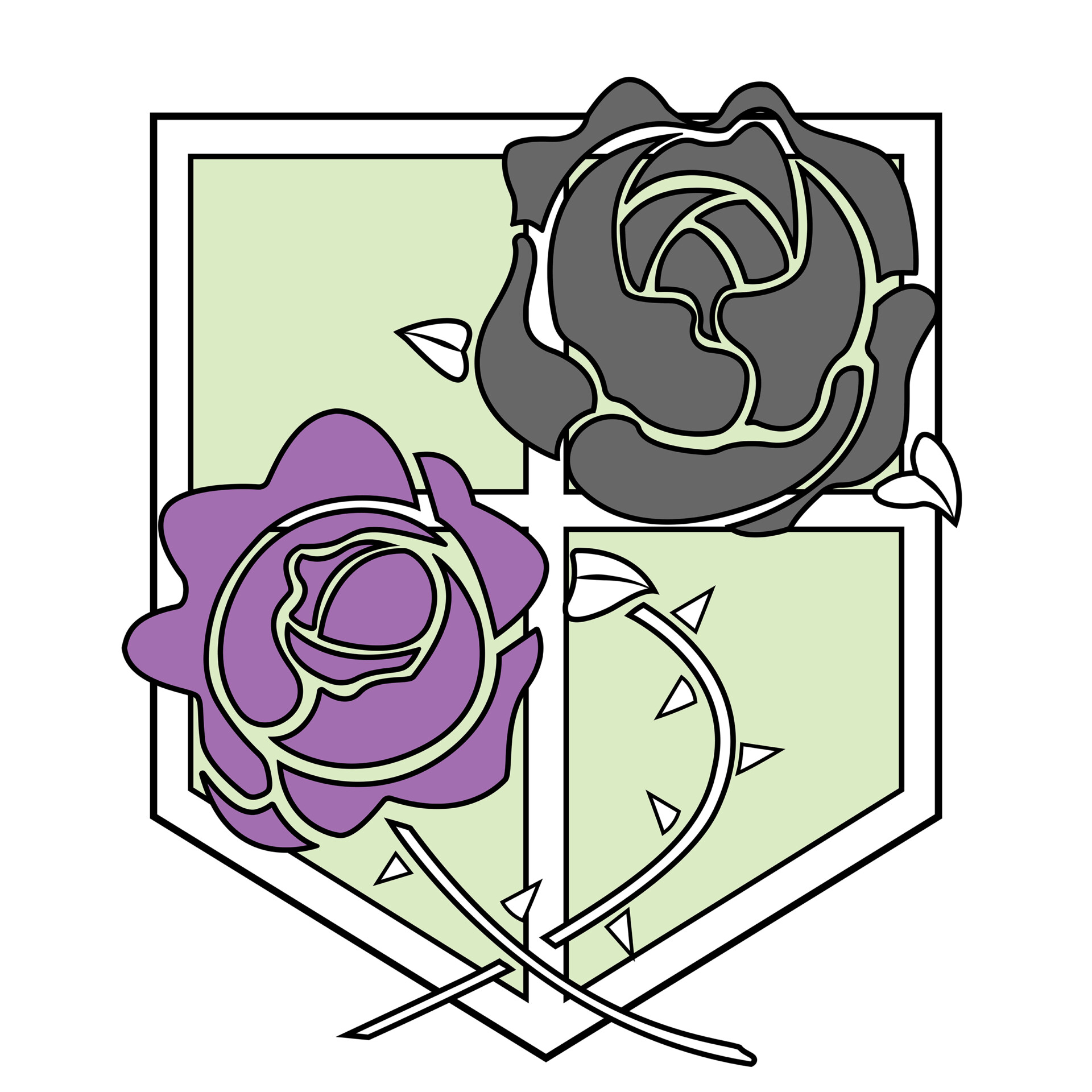 Attack On Titan Stationary Guard Logo