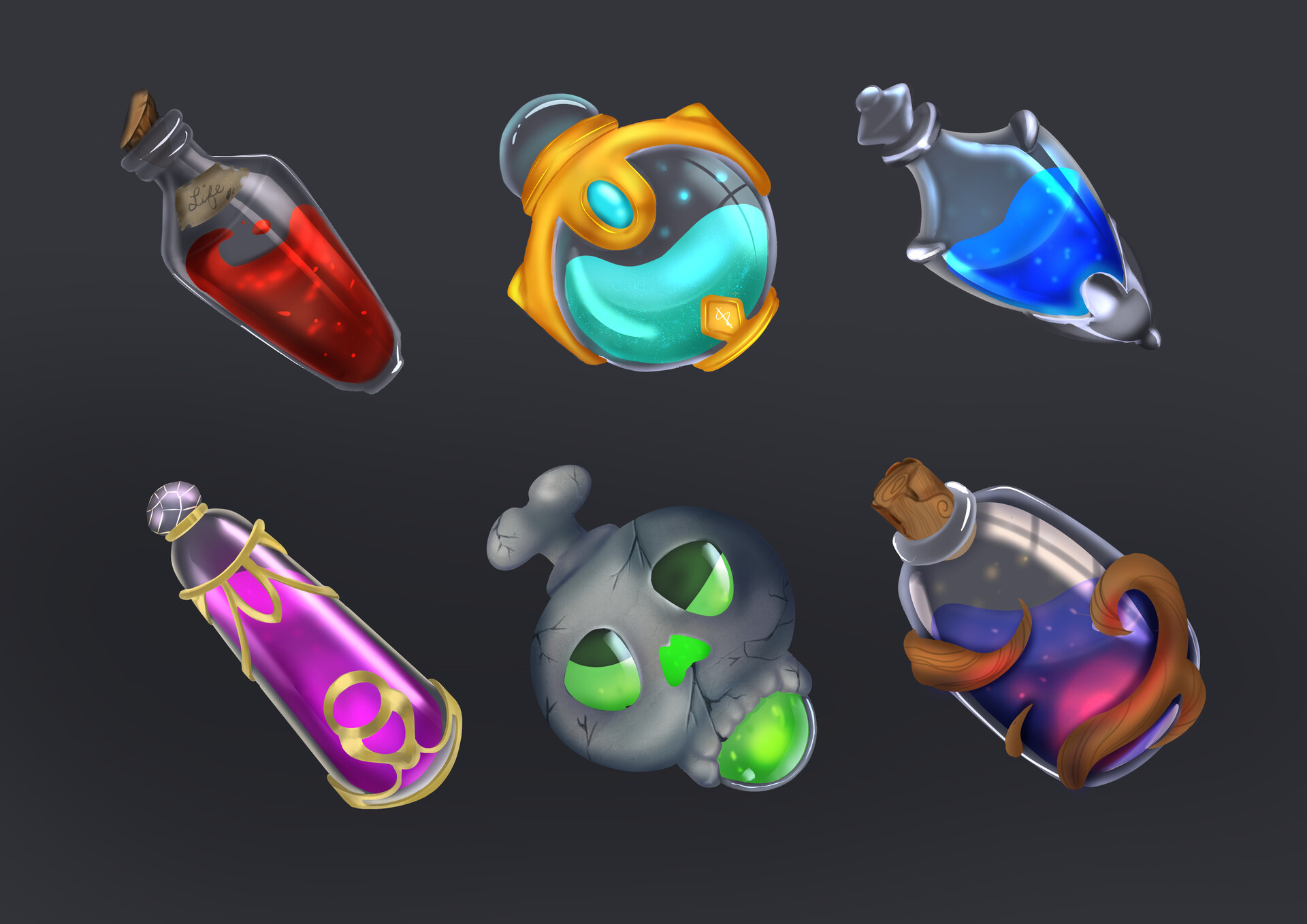 ArtStation - Potion and Material Study