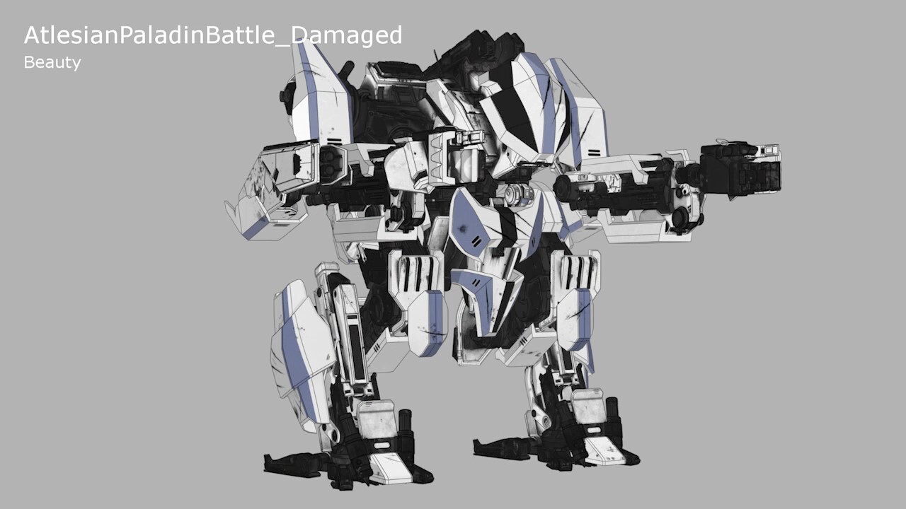 ArtStation - RWBY 8 - Atlesian Paladin Damaged