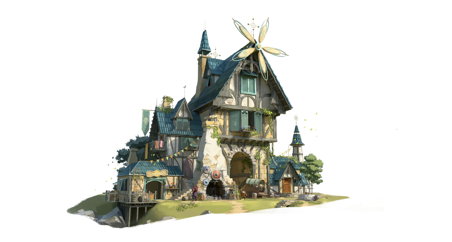 panda-dao-1.jpg (1920×1030)图片_单体建筑游戏原画图片素材-花瓣网