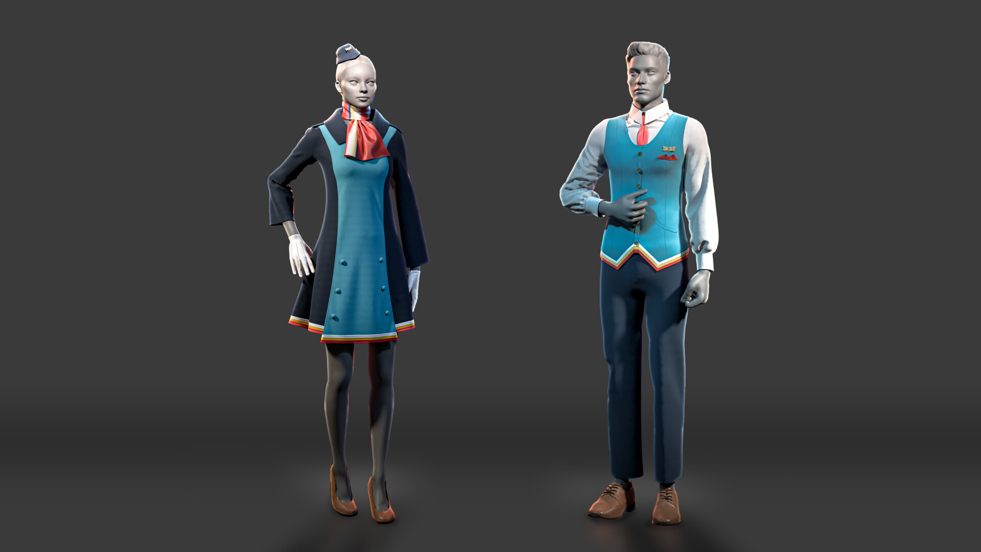 ArtStation - SAS - Cabin Crew Uniform