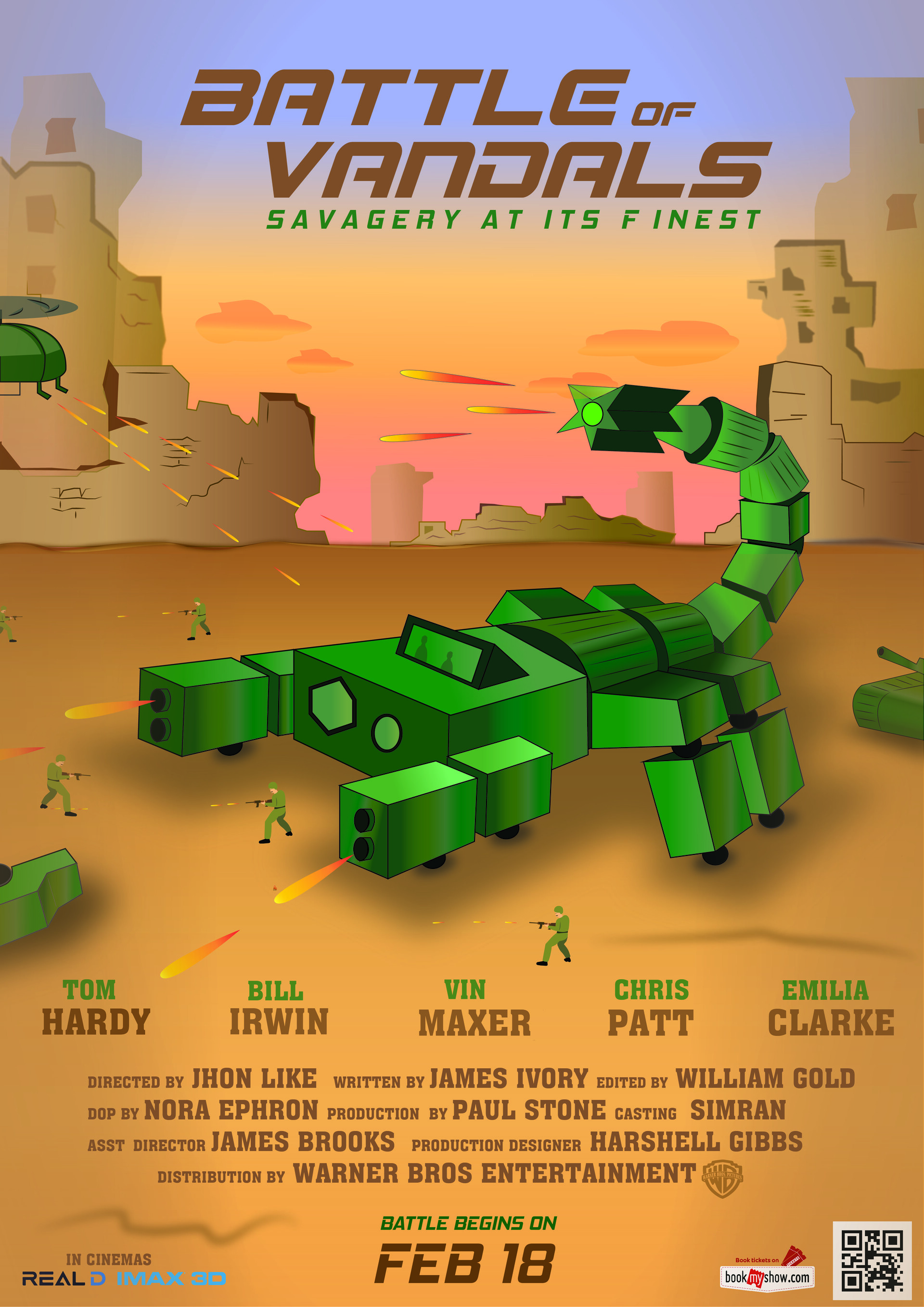 ArtStation - Battle of Vandals- Poster Design