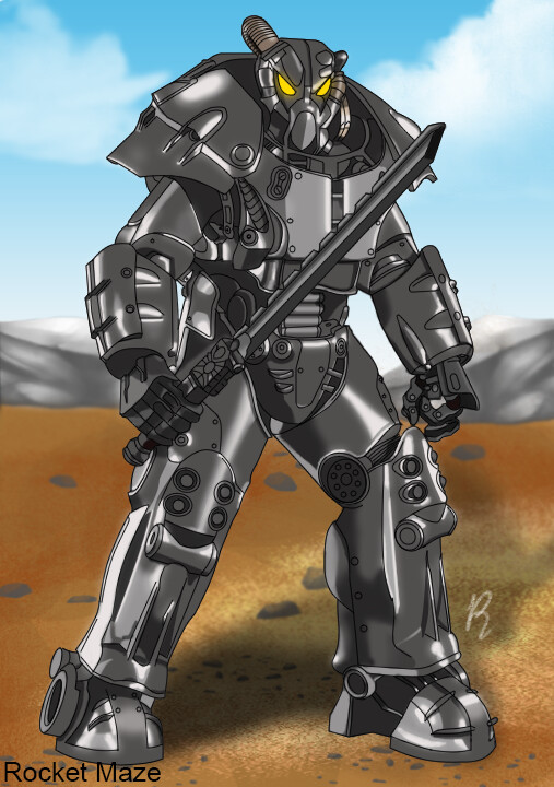 ArtStation - Enclave Solder from Fallout