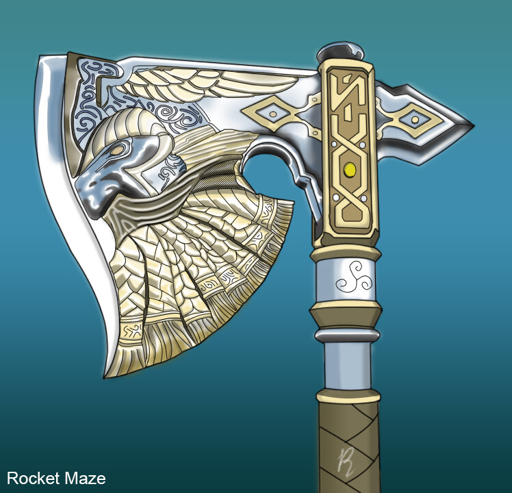 ArtStation - Fantasy Axe