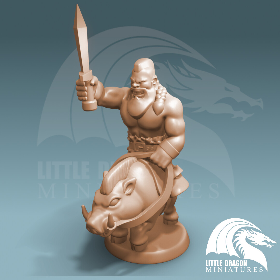 ArtStation - Hog Rider Miniature