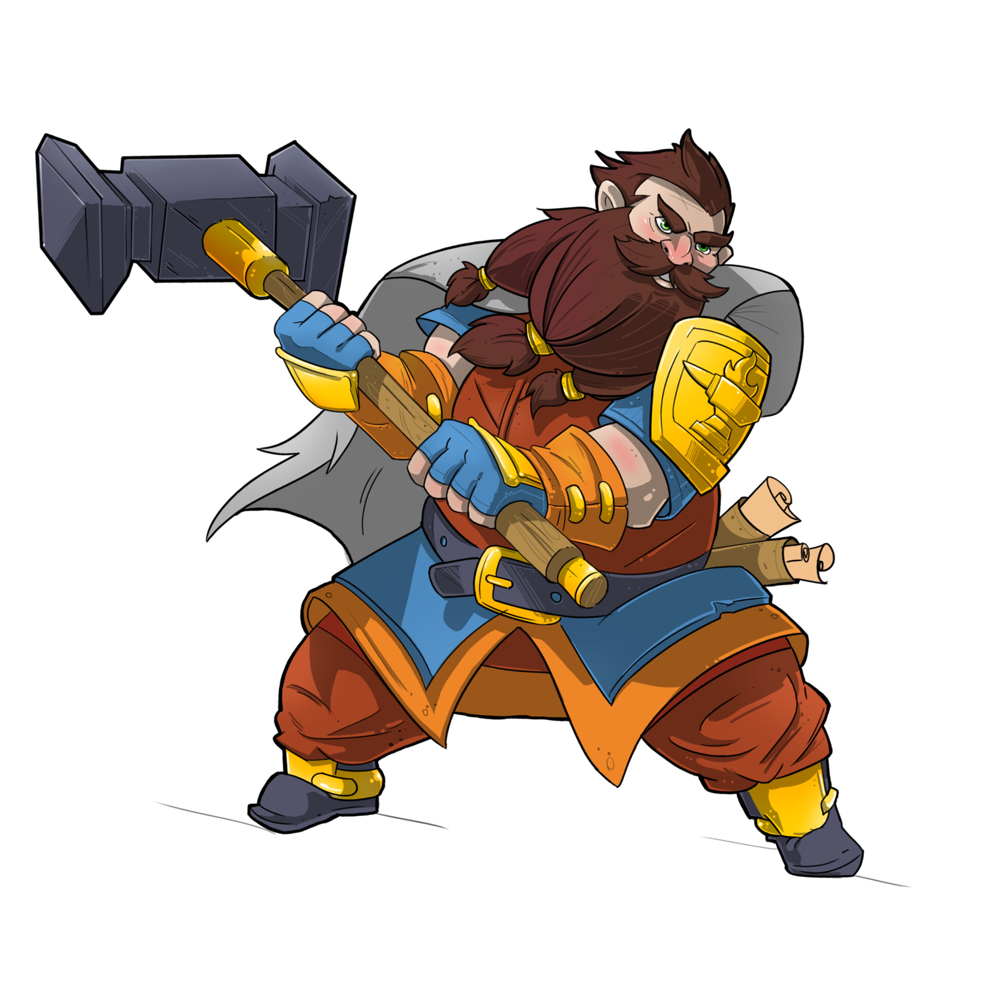 ArtStation - A Cleric Dwarf