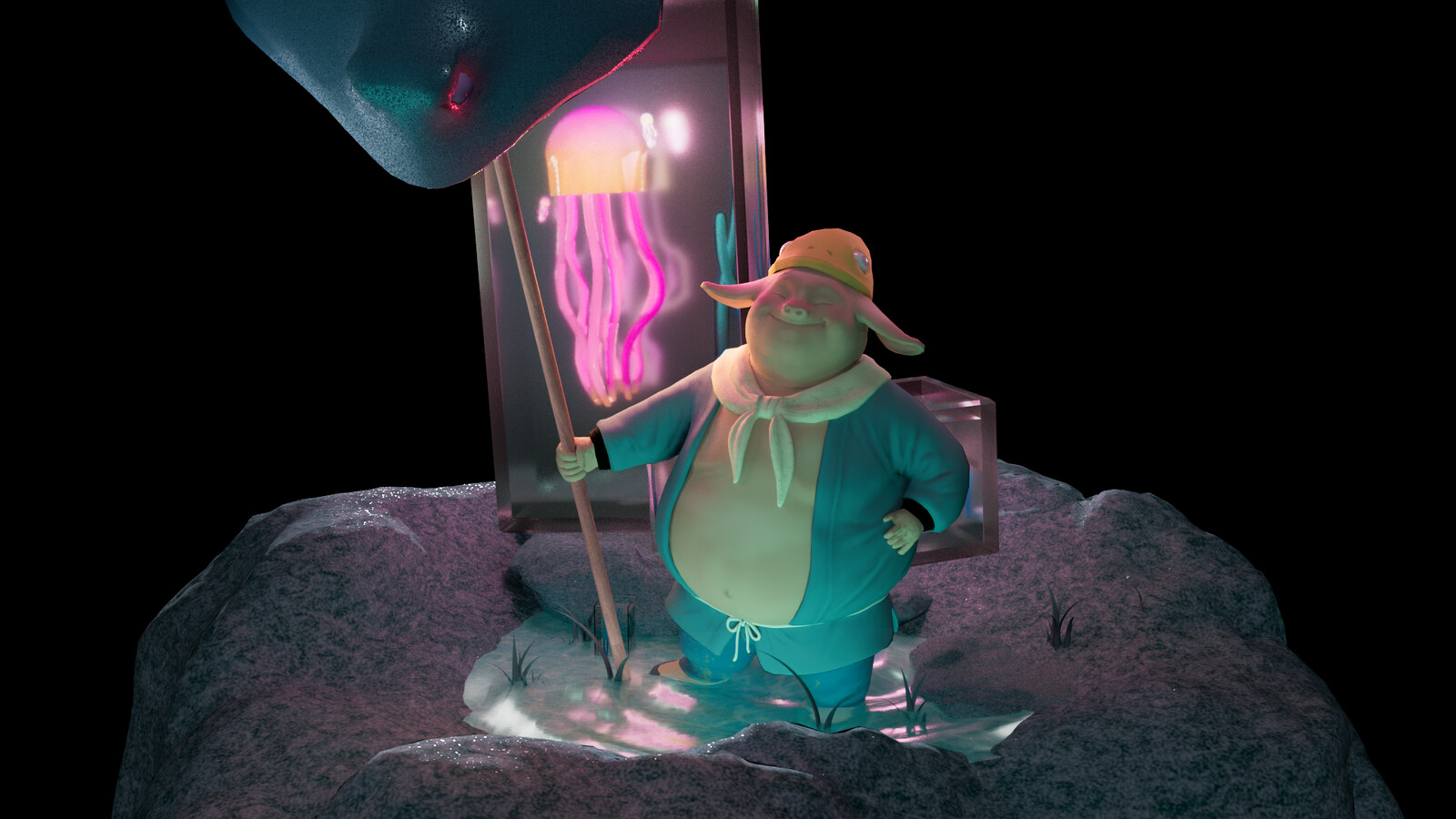 Zoé de Groote - Fisher Pig with his Jellys