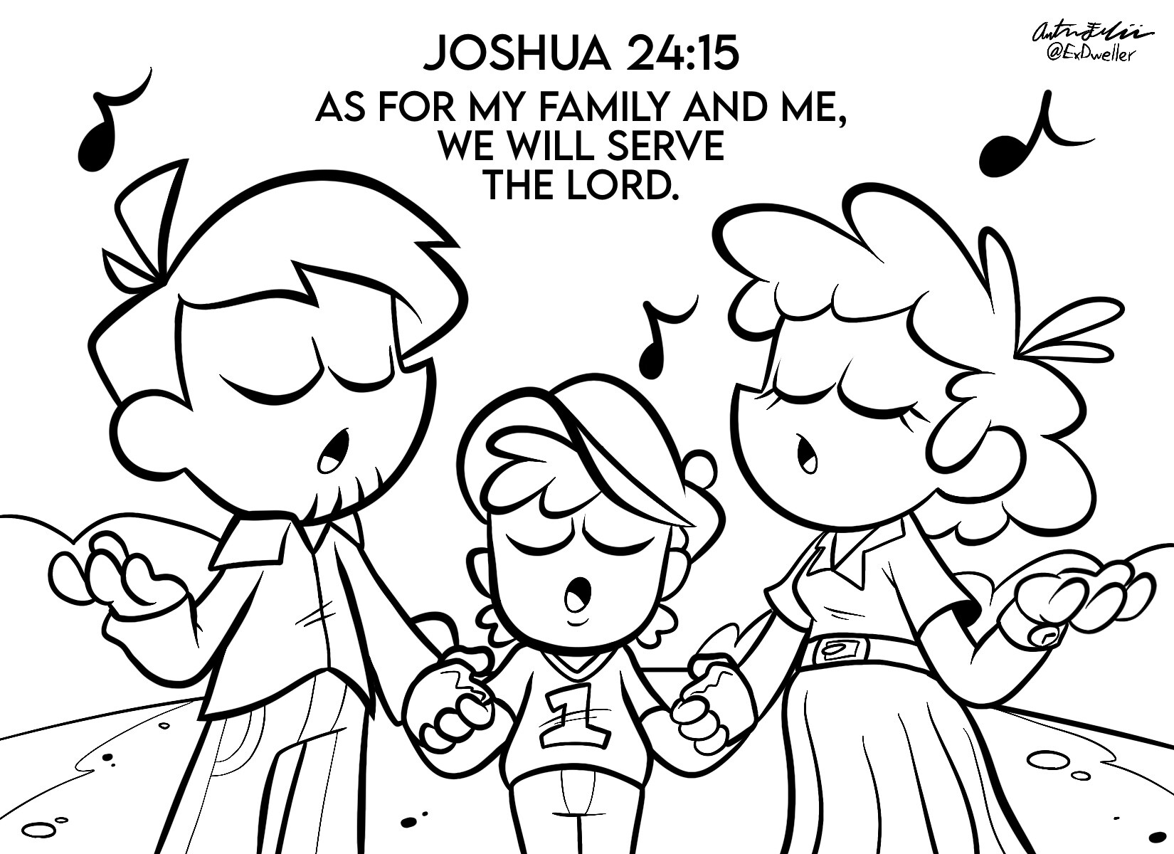 joshua 24 coloring pages