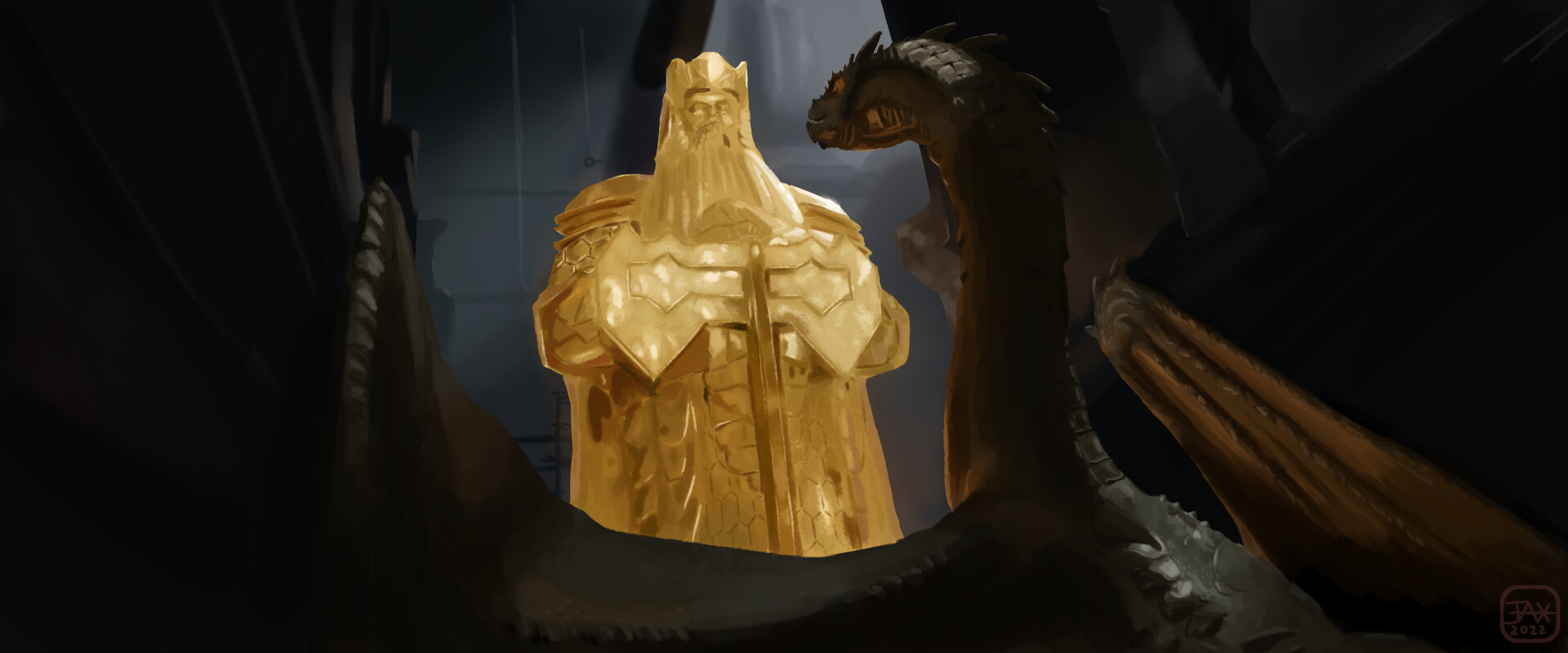 ArtStation - Smaug Screencap Redraw