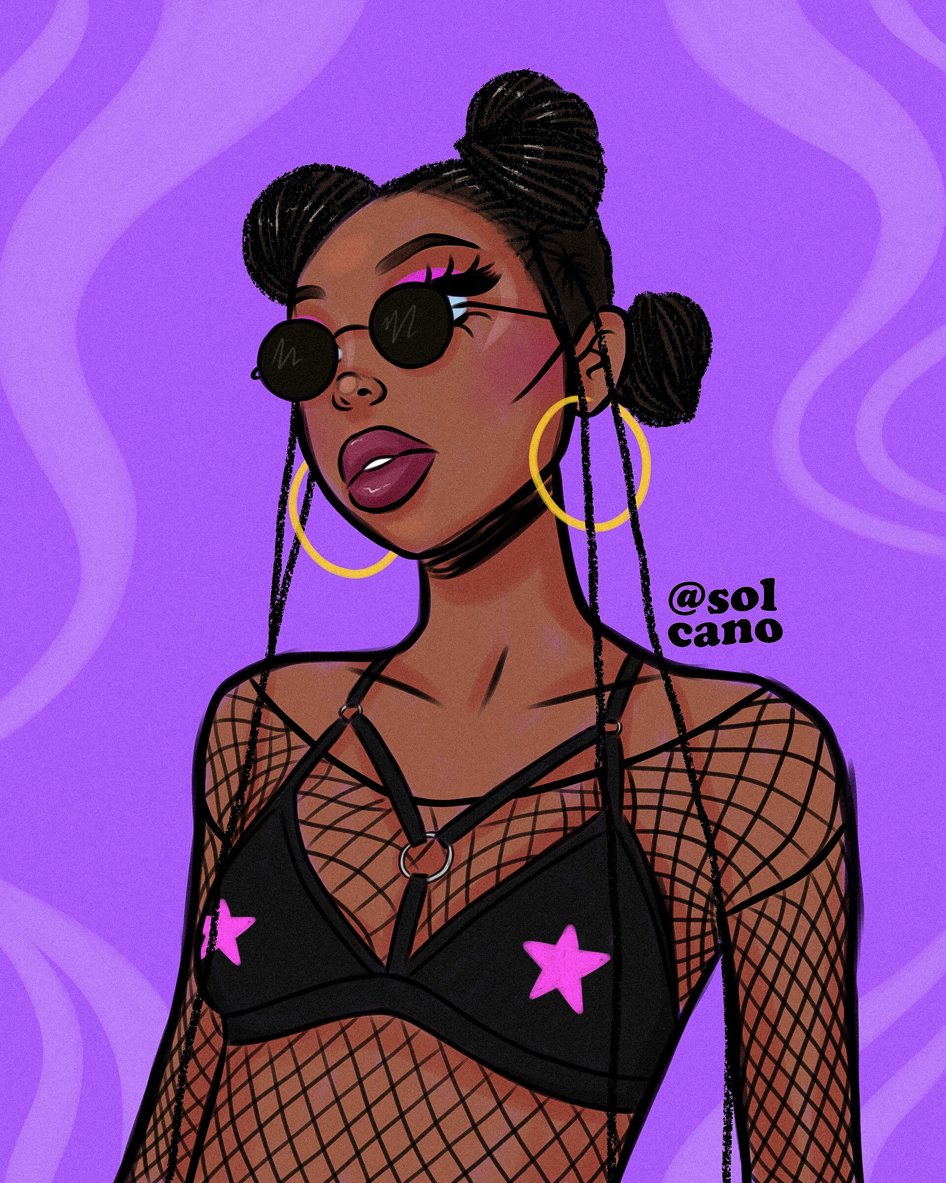 how to draw fishnets