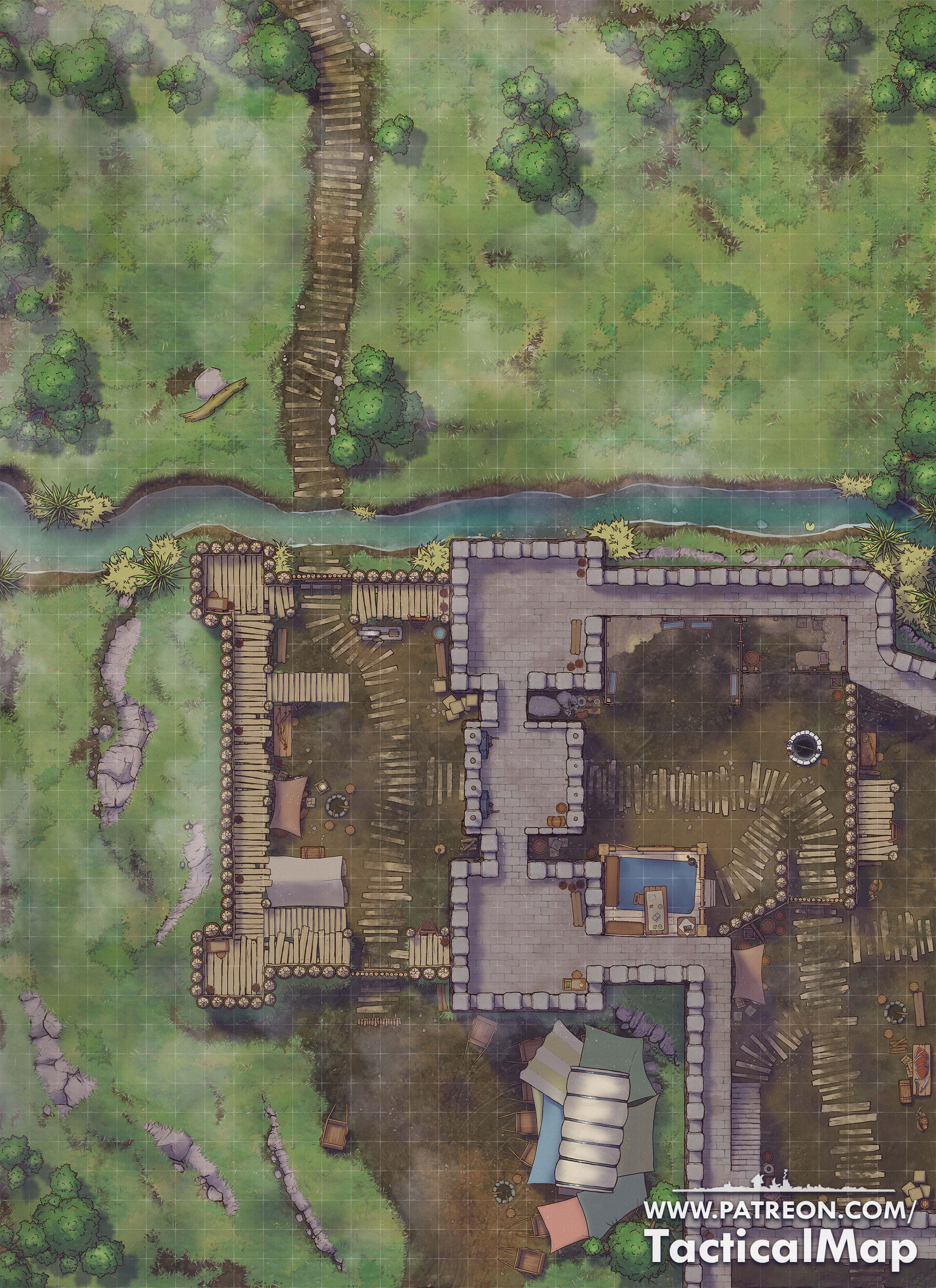 ArtStation - Castle barbican [32x44]