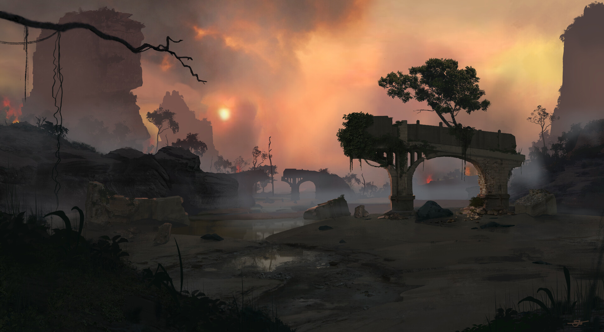 ArtStation - Bridges Burned