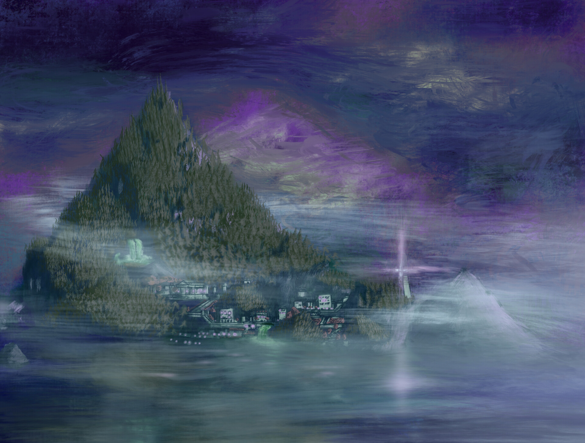 ArtStation - Playing with Colors - Island Concept