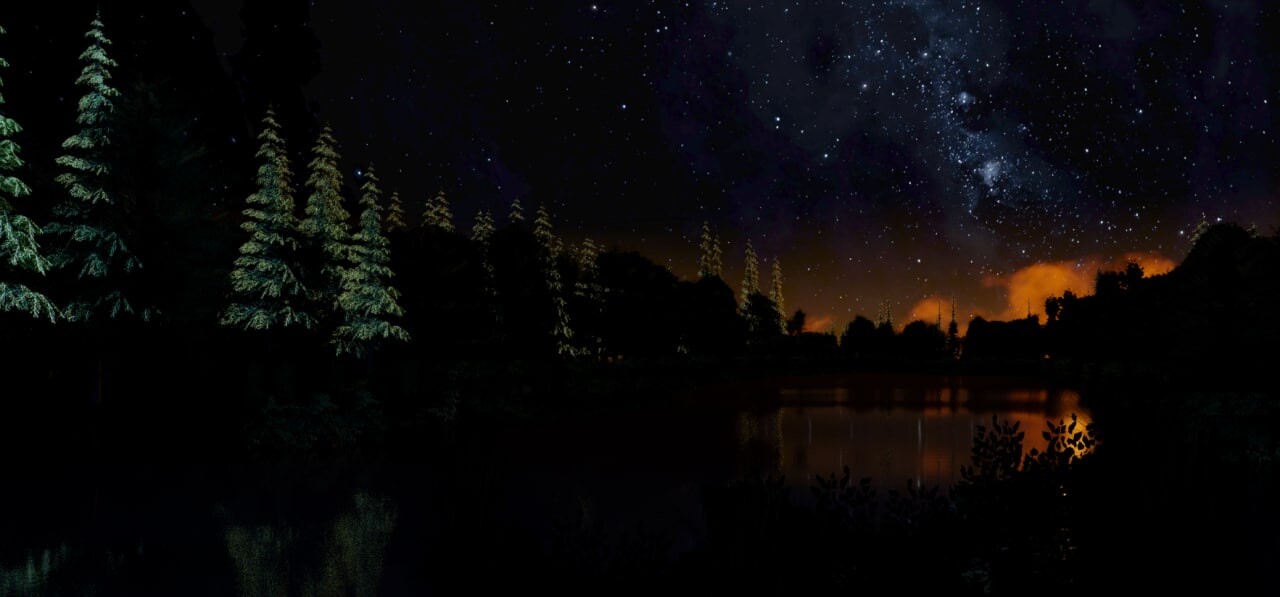 ArtStation - Realistic Test Render: Night Light