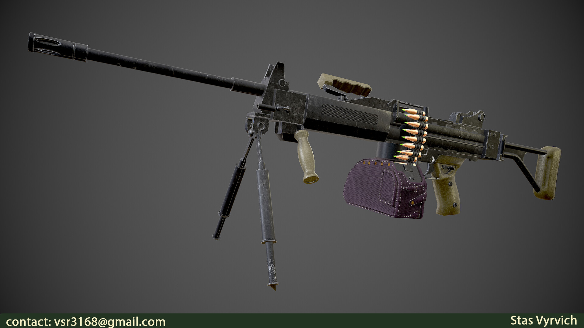 Stas Vyrvich - Negev machine gun