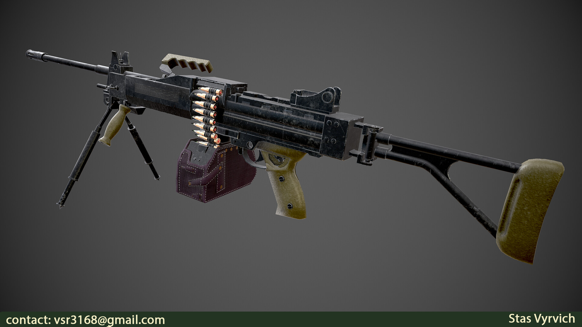 Stas Vyrvich - Negev machine gun