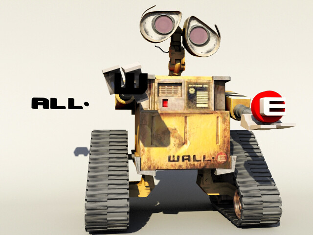 ArtStation - Wall-E (by Pixar): (study) modeling,texturing,rendering