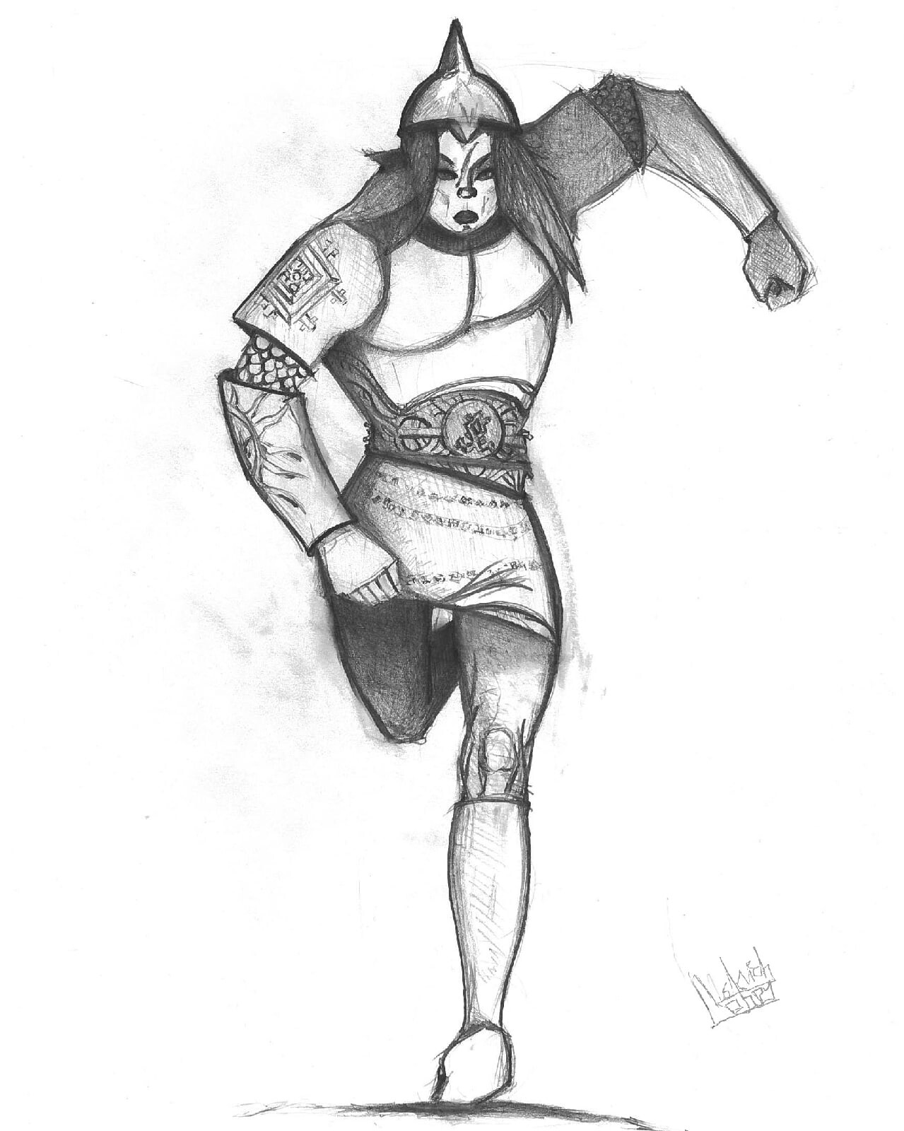 ArtStation - Running warrior